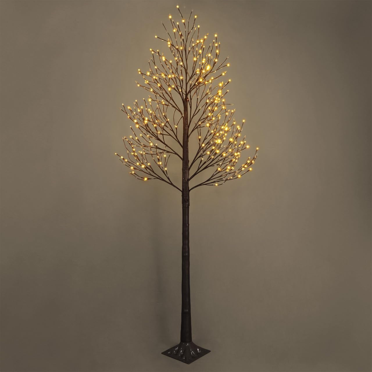 8 Feet Willow Lighted Twig Tree w/ 240 LED Light, 96 Inch Fake Willow ...