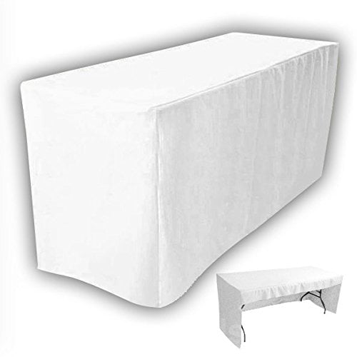 8' Fitted Tablecloth Table Cover Trade Show Event Open Back Side - 3 ...