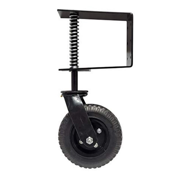 8" Flat-Free Tire Gate Wheel Suspension Spring-Loaded Gate Caster Wheel ...