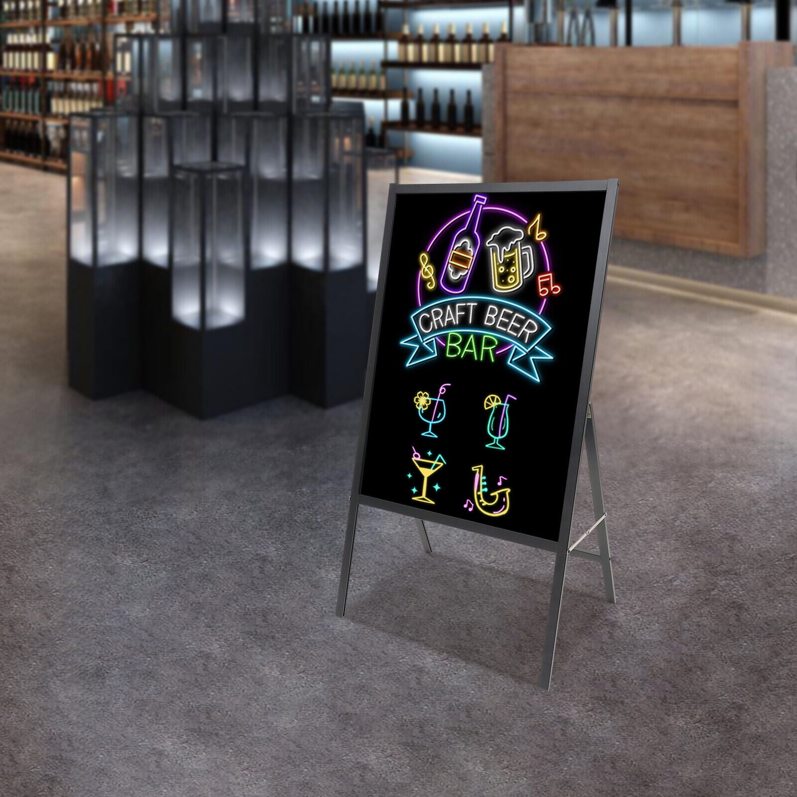 8 Fluorescent Markers LED Message Writing Board DIY Menu Sign Board ...