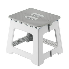 COSCO 1-Step Plastic Folding Step Stool, Type 1A (Black and Gray ...