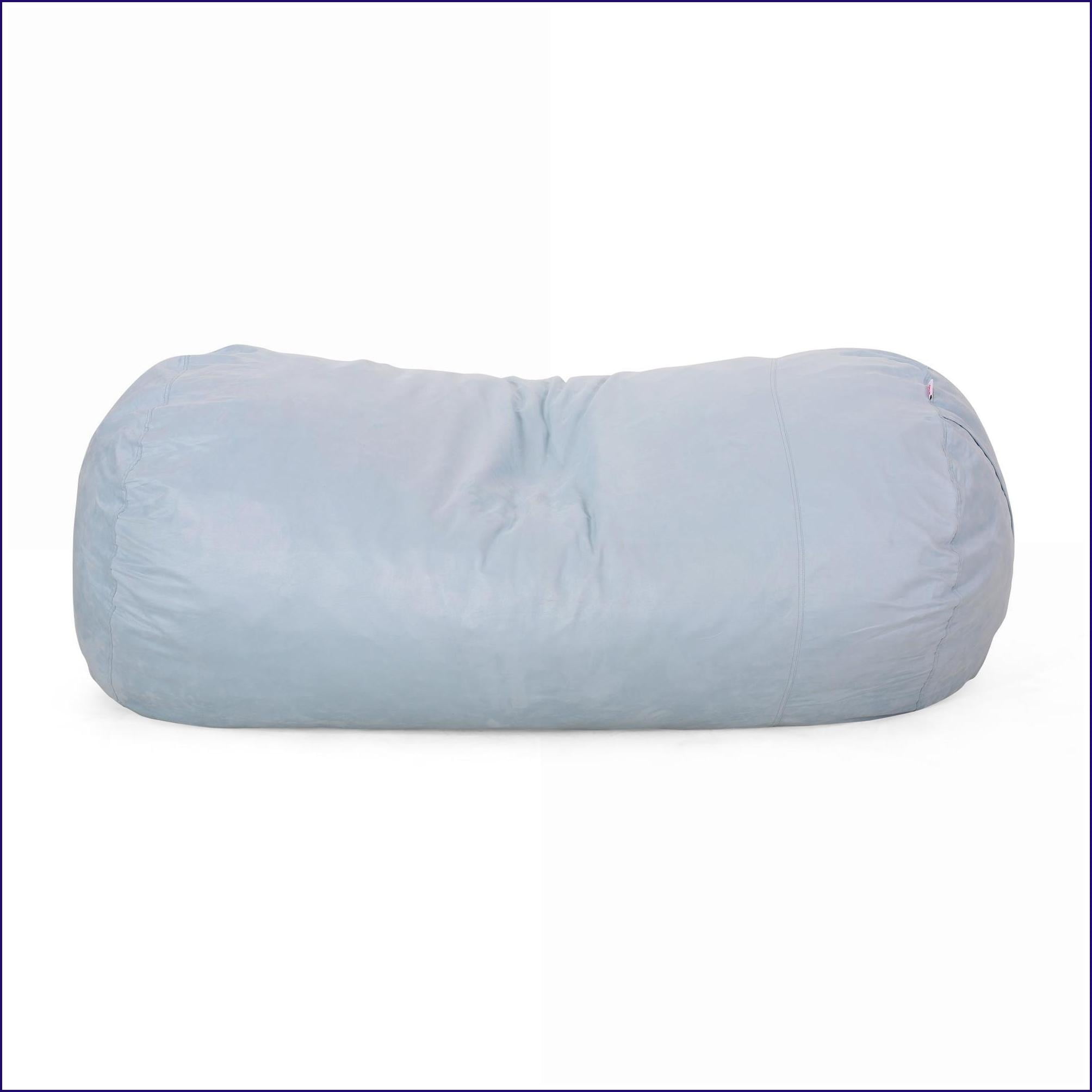 8 Foot Cylindrical Bean Bag Chair – Soft Microfiber Lazy Sofa for ...