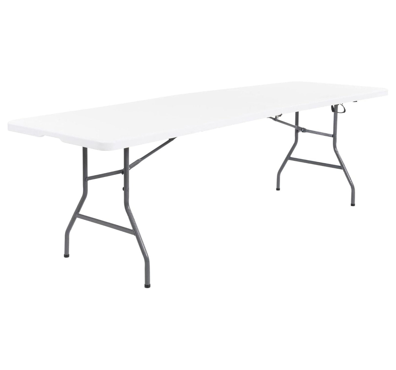 8 Foot Folding Banquet Table, Folding Plastic Indoor/Outdoor Desk ...