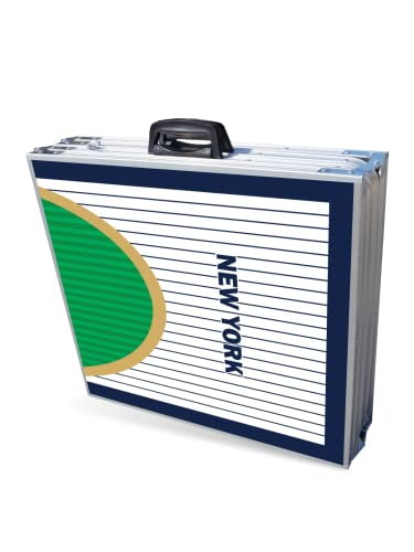 8-Foot Folding Portable Pong Table w/Optional Cup Holes & LED Lights ...