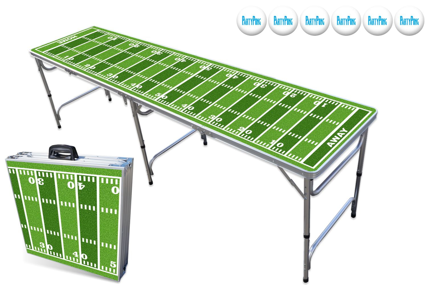 Free Shipping! Party Pong 8-Foot Portable Beer Pong Table with LED ...