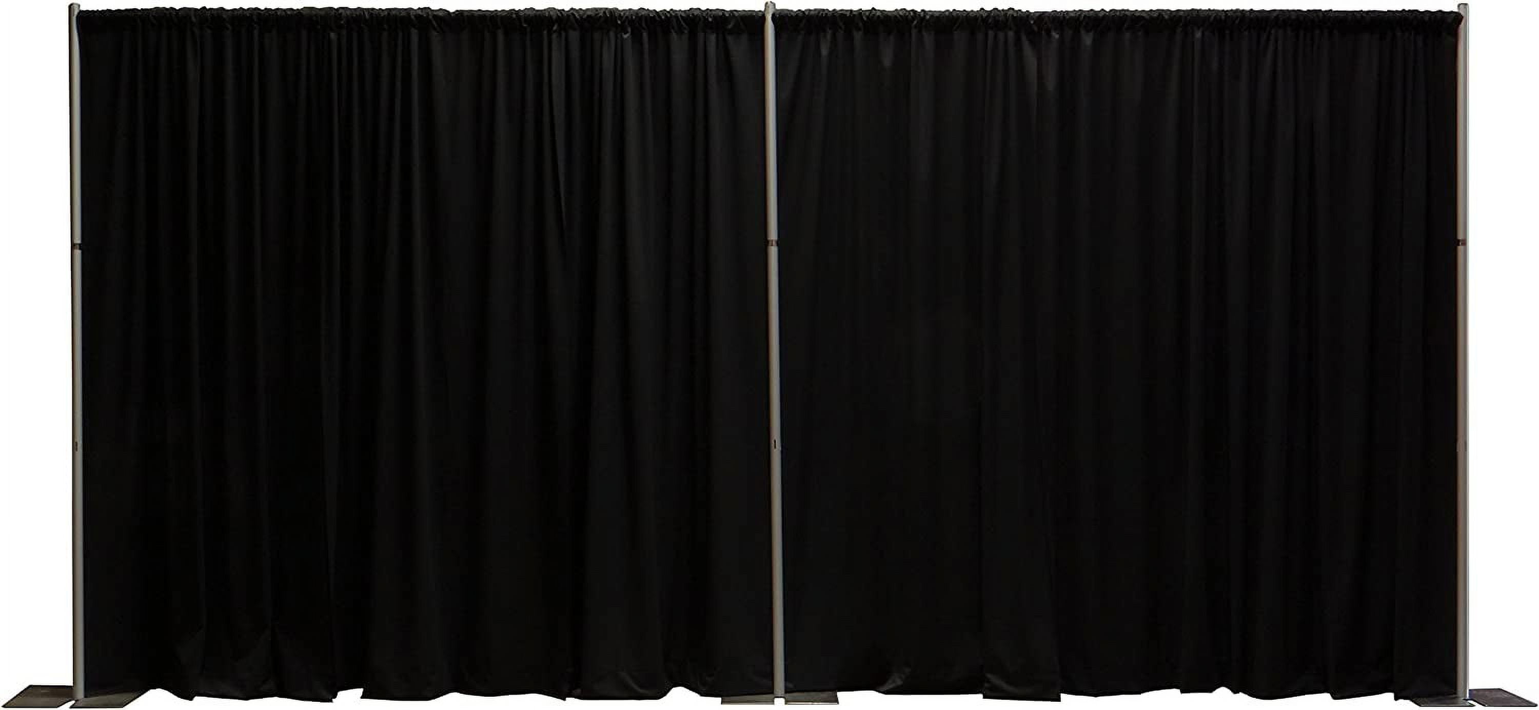 8 Foot Tall Fixed Height Portable Pipe and Drape Backdrop Kit, 8ft x ...