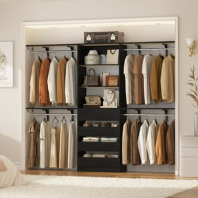 iSunirm 5FT Closet System with Drawers,5FT Closet System with Drawers ...