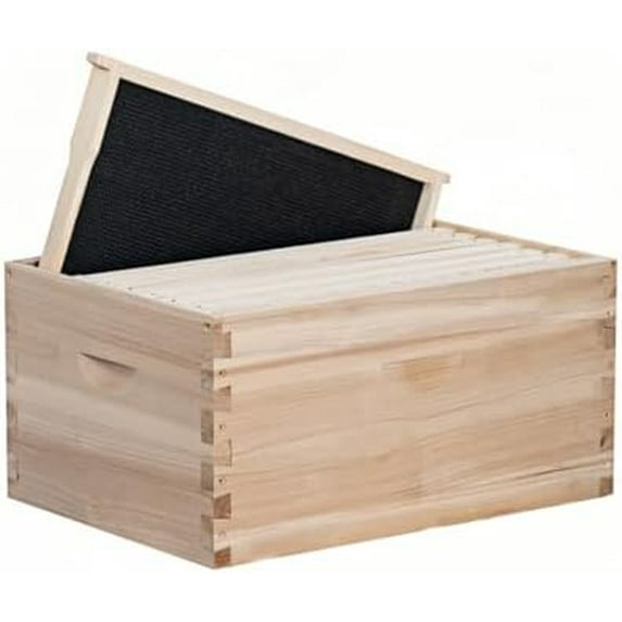 8 Frame Deep Bee Hive , Langstoth Deep Brood Bee for Beekeeper,Include ...