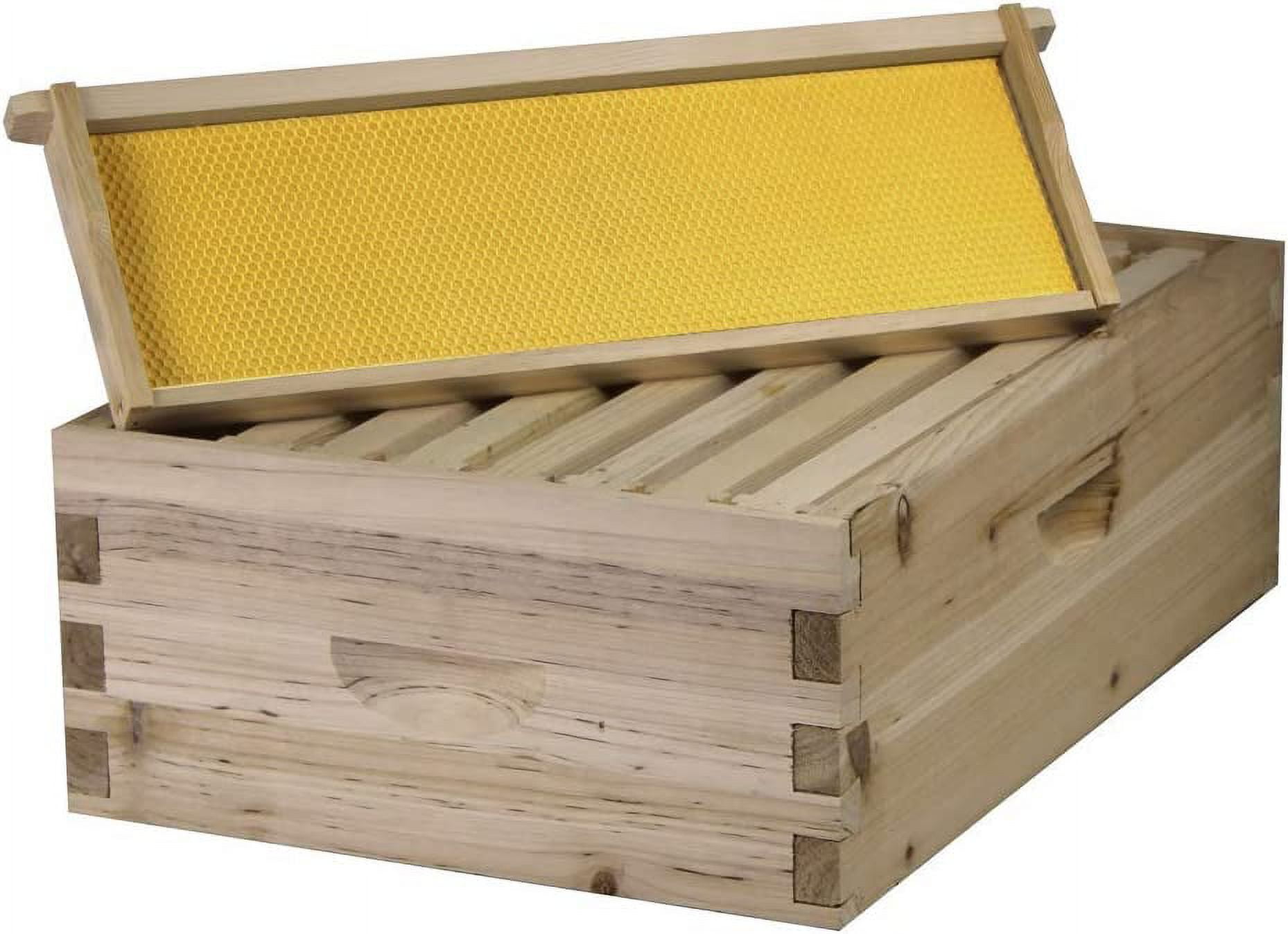 8 Frame Medium Super Box w/Dovetail Joints (Unassembled w/Frames and ...