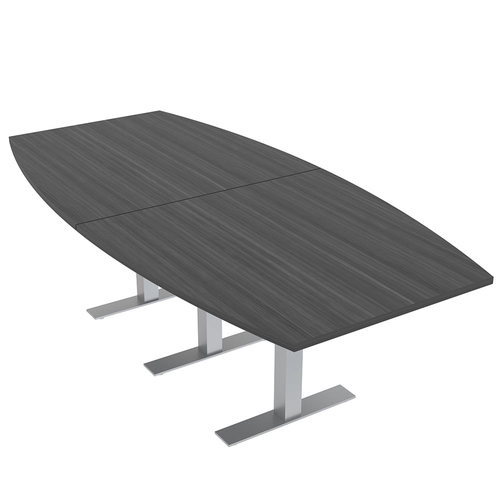 8 Ft Boat Conference Table with Metal T-Bases And Electrical Units ...