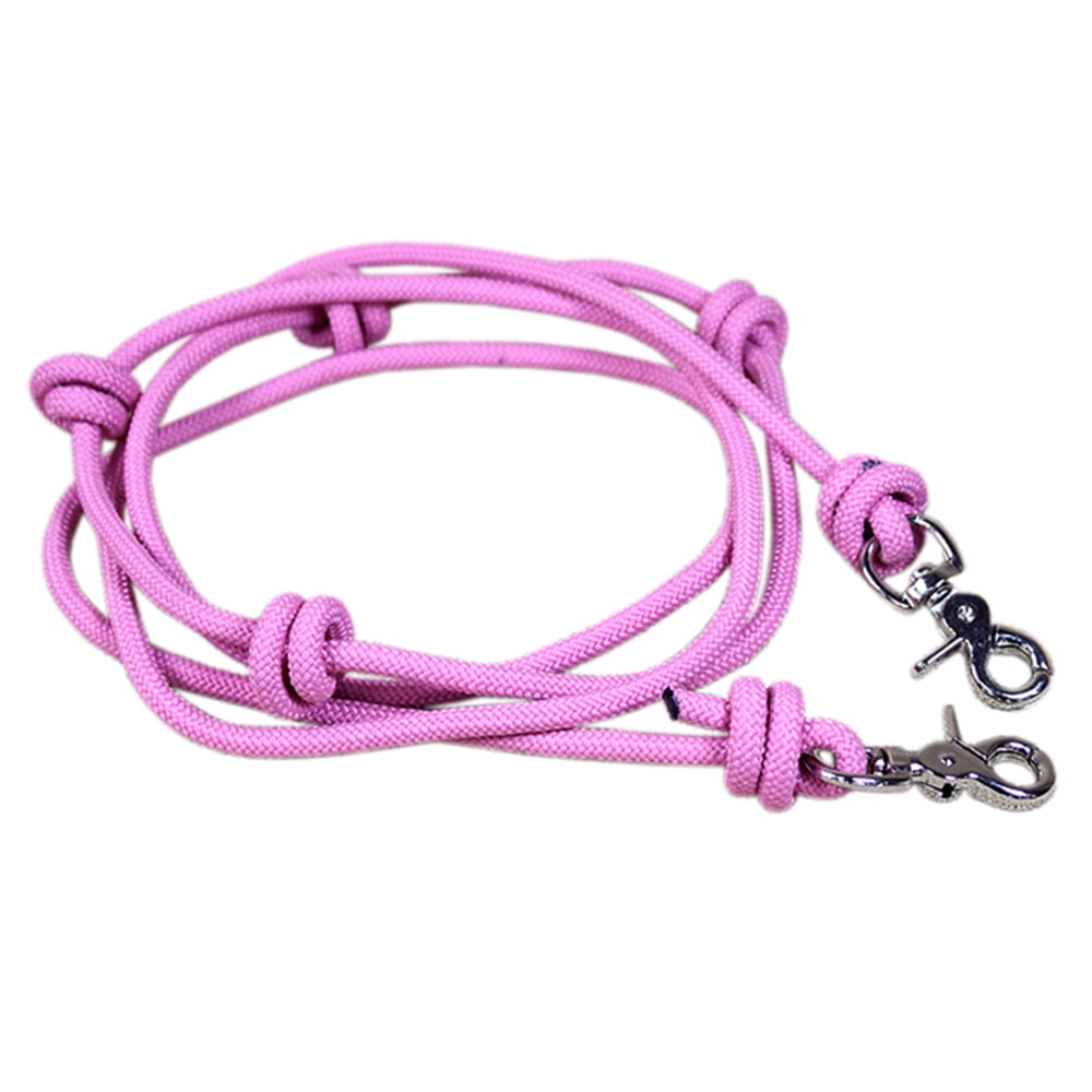 8 Ft Hilason Mountain Rope Knotted Barrel Horse Rein Round Trigger Snap ...