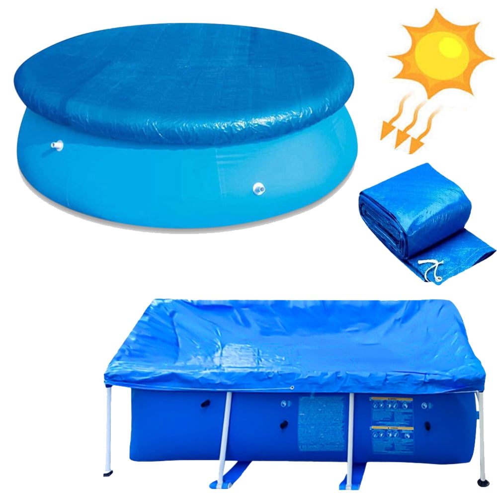 8 Ft Round Pool Cover, Solar Covers for Above Ground Pools, Inground ...