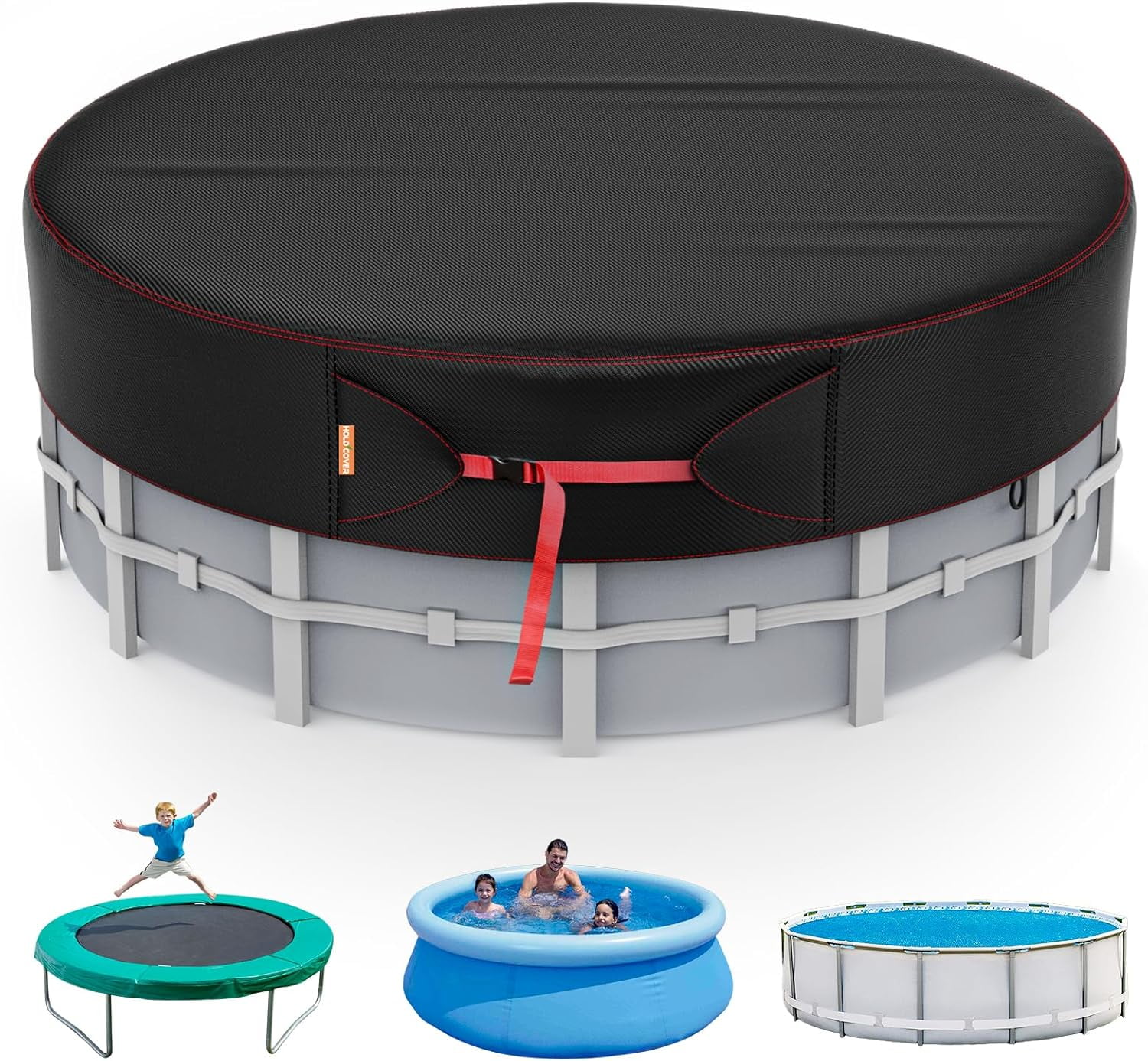 8 Ft Round Pool Cover, Solar Covers for Above Ground Pools, Stock Tank ...