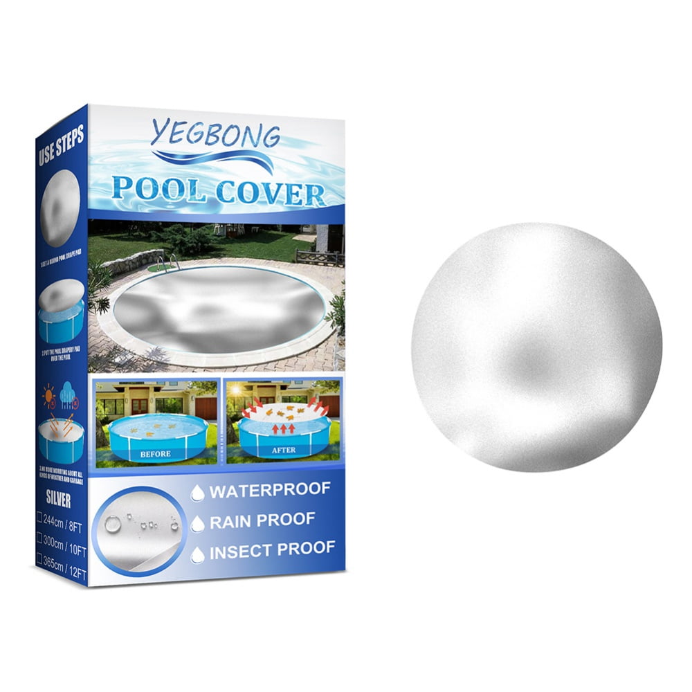 8 Ft Solar Pool Cover for Round Above Ground and In Ground Pool Solar ...