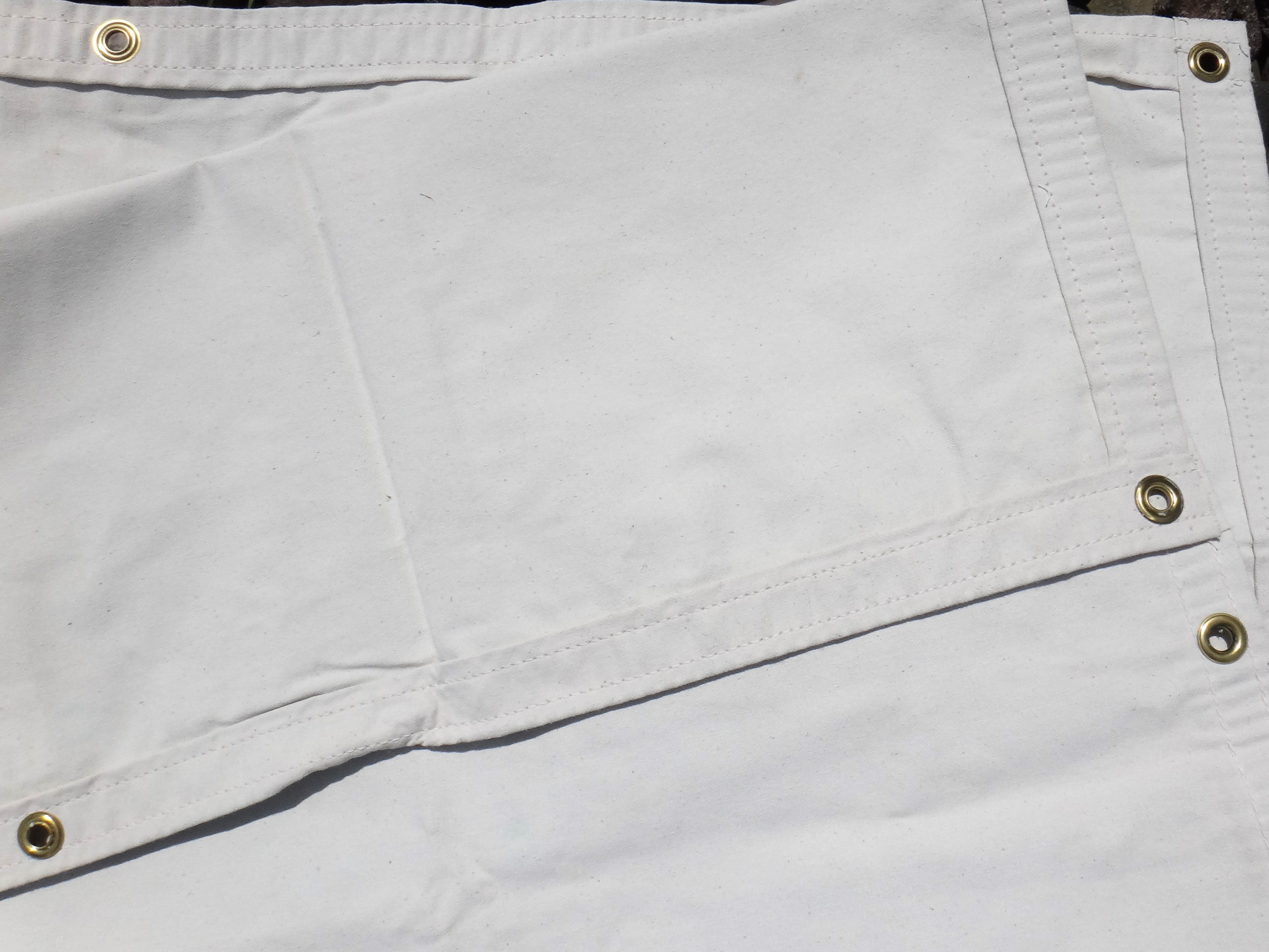 8 Ft. x 10 Ft. White 10 Oz. Canvas Tarp - Walmart.com