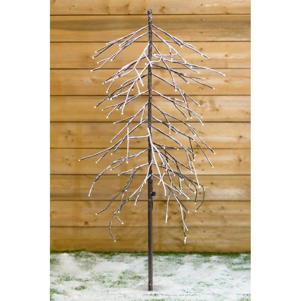 8-Function Inverted Black Tree - 112 Warm White Leds - N/A - Walmart.com