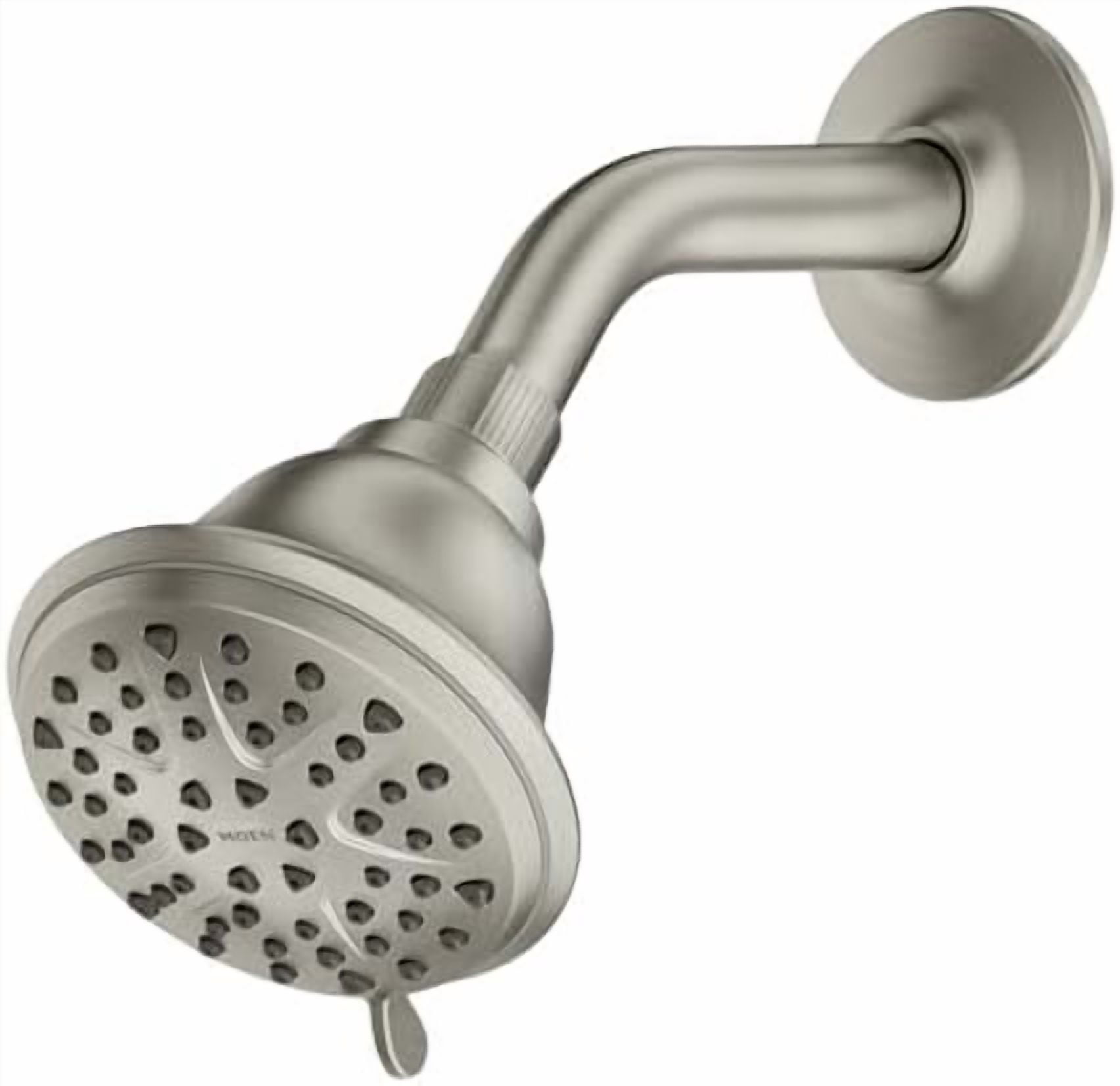 8-Function Wall Mount Fixed Showerhead, Spot Resist Brushed Nickel ...