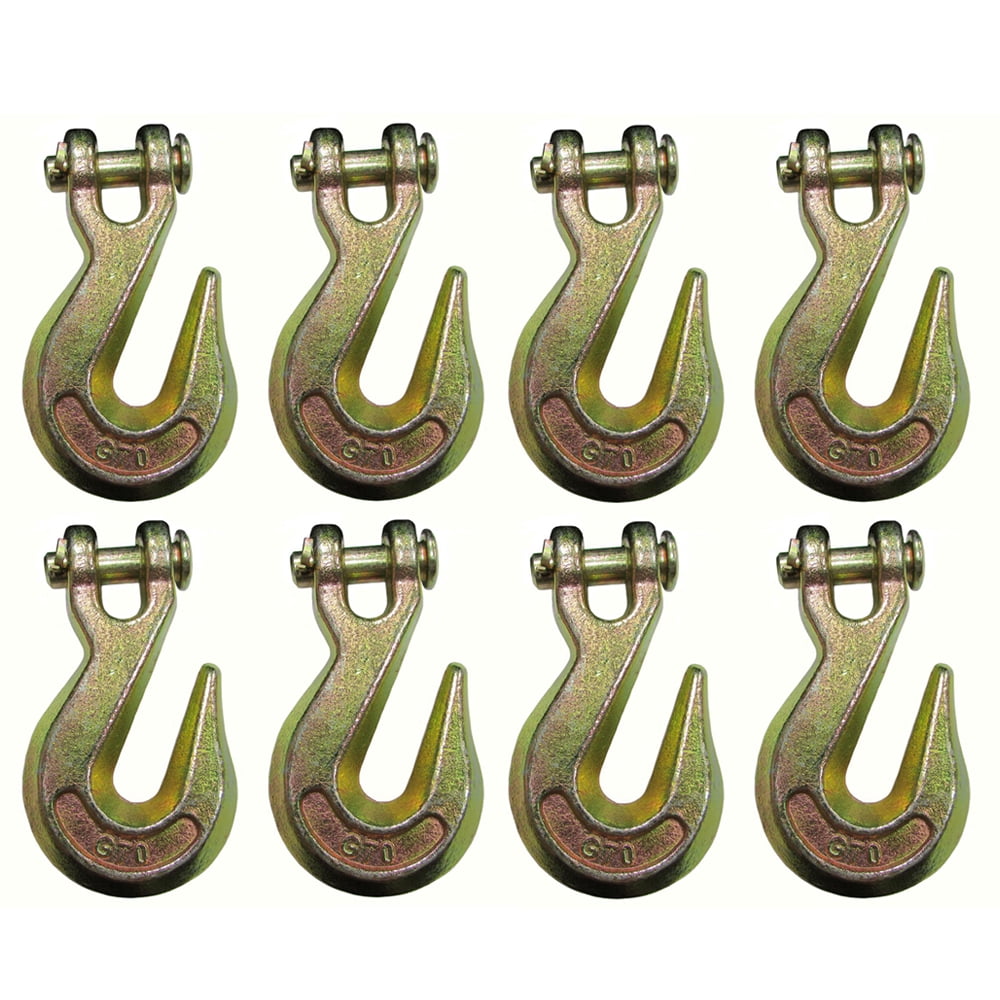 RAParts 8 G70 3/8" Clevis Grab Hooks for Wrecker Tow Chain Flatbed ...