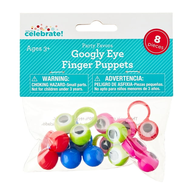 8 GOOGLY EYE PUPPETS - Walmart.com