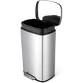 8 Gal Kitchen Trash Can, 30L Recycling or Garbage Bin, Brushed ...