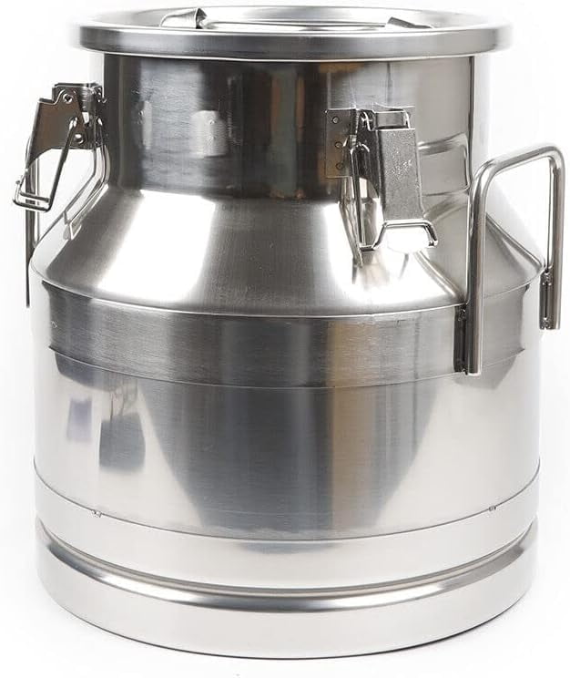 8 Gallon/30 Liter Milk Can Stainless Steel Wine Pail Milk Jug with ...