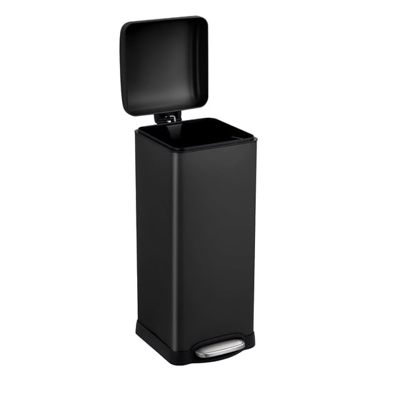 8 Gallon (30L) Step Trash Can, Stainless Steel Bathroom Garbage Can ...