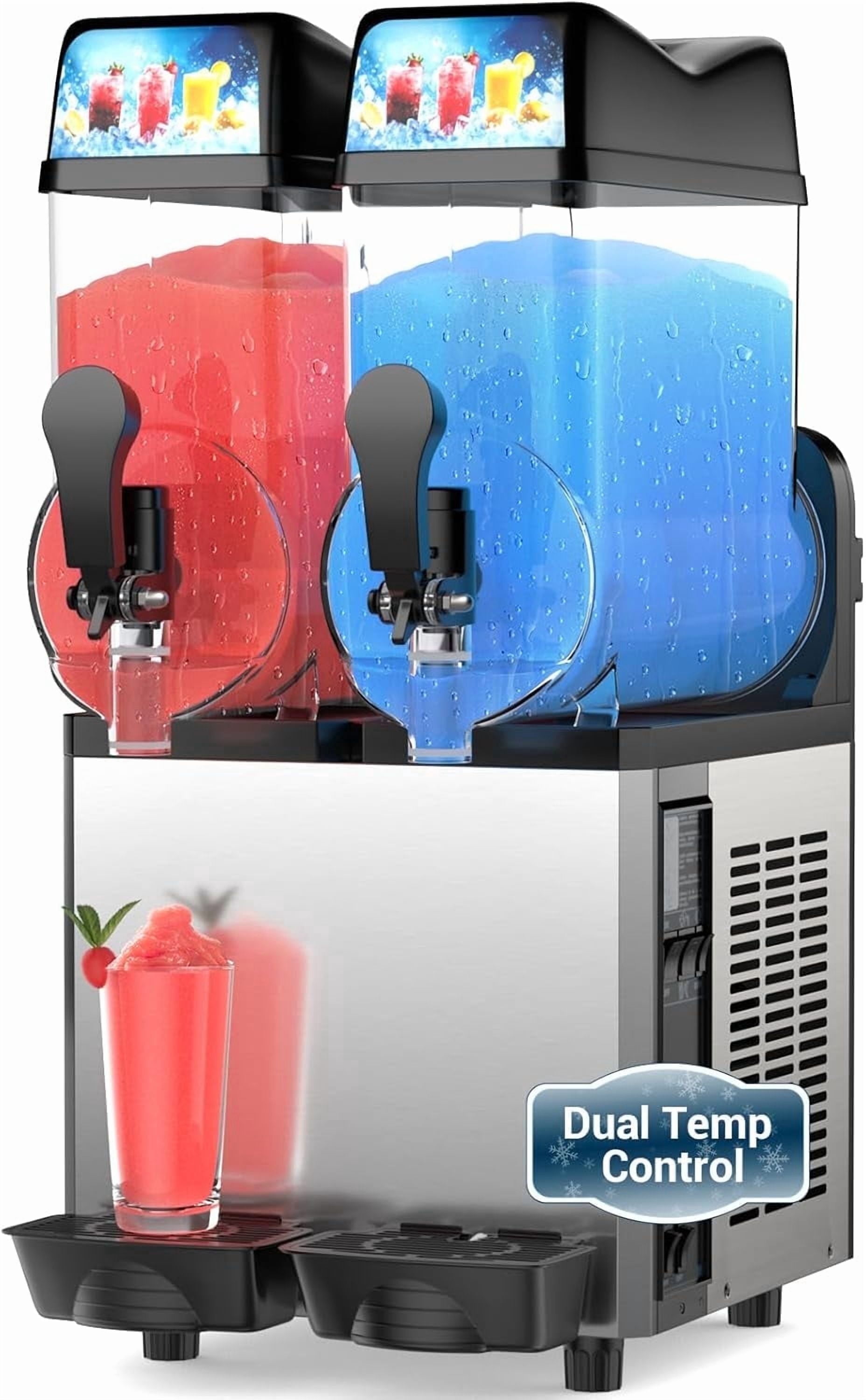 XUTUMM 8 Gallon 3-Speed 2-Tank Contemporary Commercial Margarita Makers ...