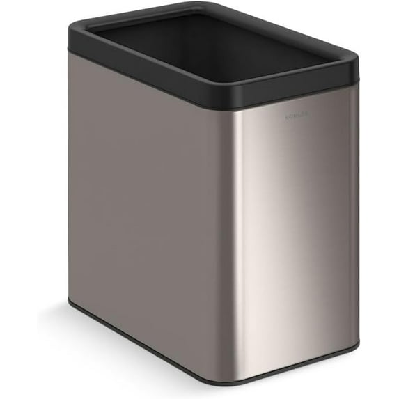 8 Gallon Compact Hands-Free Kitchen Step Can, Trash Can with Foot Pedal ...