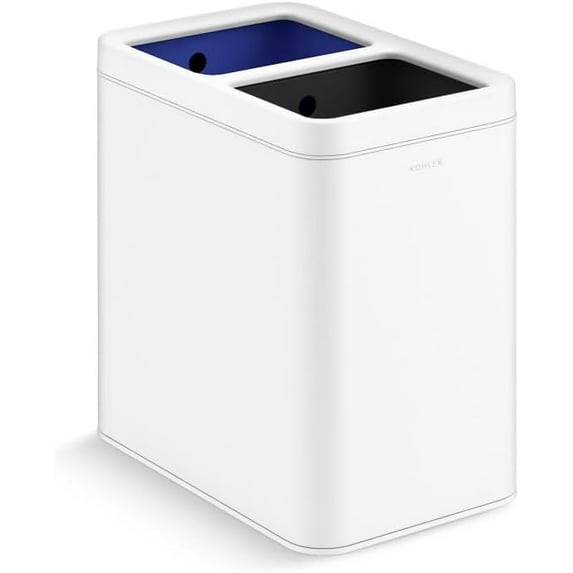 8 Gallon Compact Hands-Free Kitchen Step Can, Trash Can with Foot Pedal ...