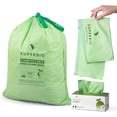 8 Gallon Compostable Drawstring Kitchen Waste Bags,30.3 Liter, 30 Count ...