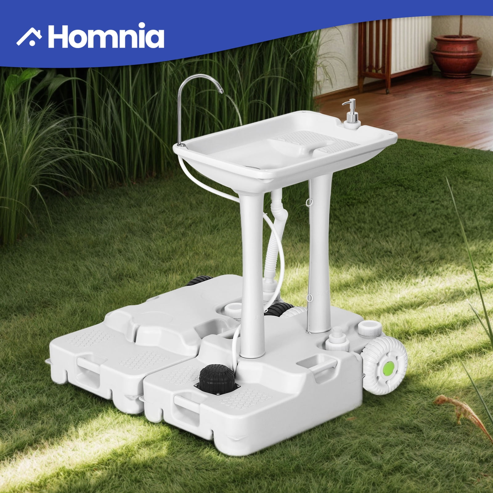 8 Gallon Portable Sink 30L Outdoor Hand Washing Station Camping Travel ...