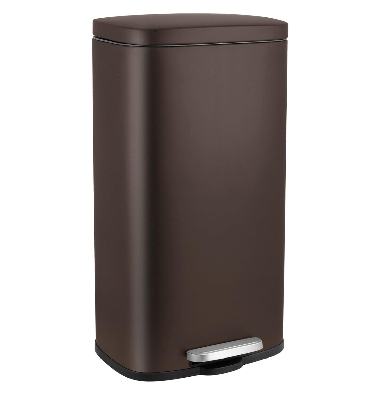 8 Gallon Step Trash Can, Stainless Steel Garbage Bin, Soft-Close ...