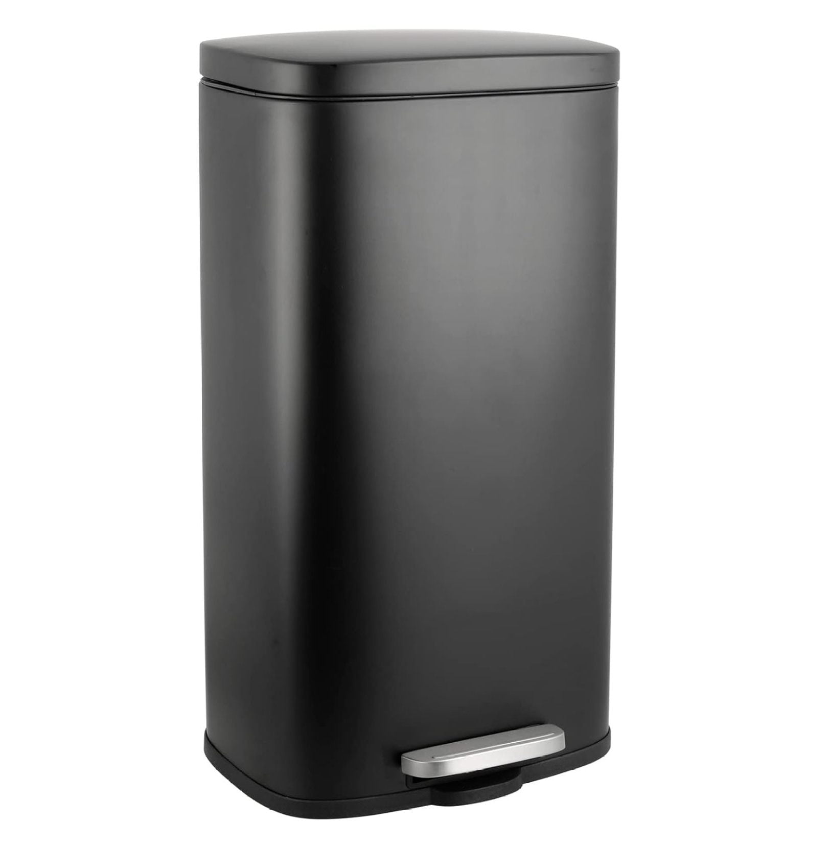 8 Gallon Step Trash Can, Stainless Steel Garbage Bin, Soft-Close ...