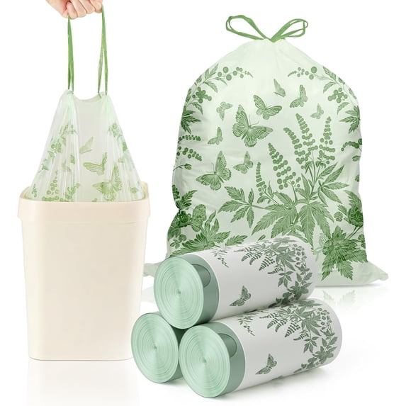 8 Gallon Trash Bags with Butterfly Printed & Sweet Wormwood Scent ...