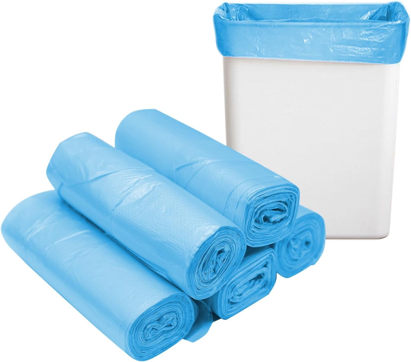 8 Gallon Trash Bags Colored - Extra Thick Medium Garbage Bags 1.1 mil ...