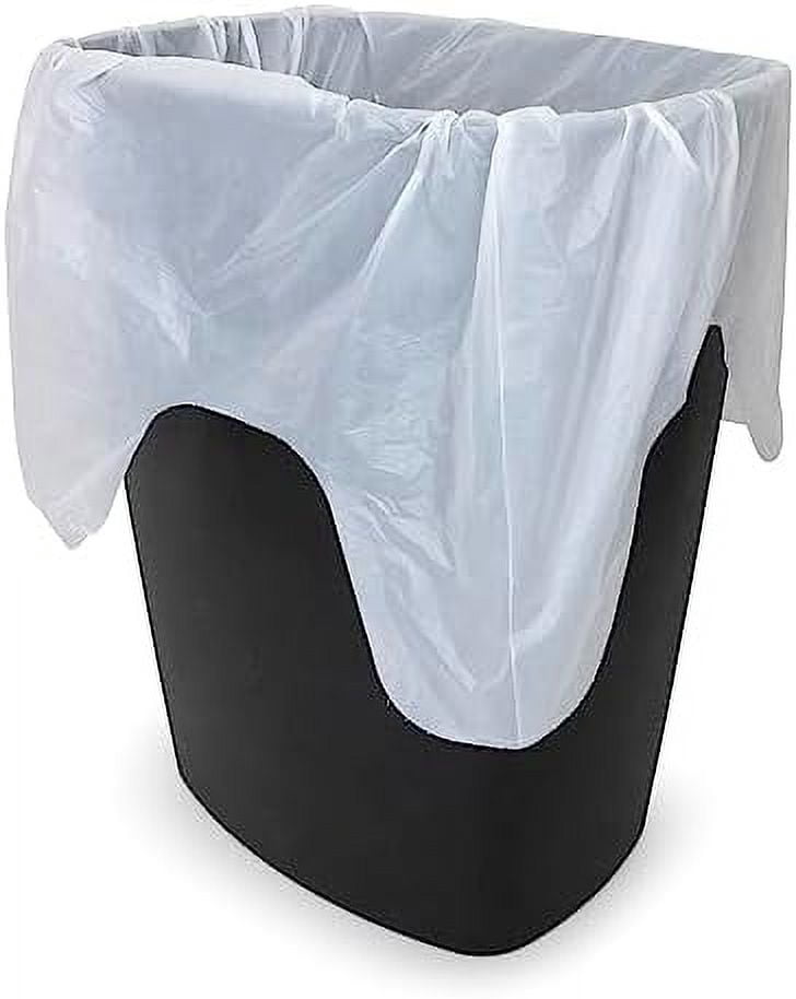 8 Gallon Trash Bags with Flaps 0.55 Mil │ Value Line White Garbage Can ...