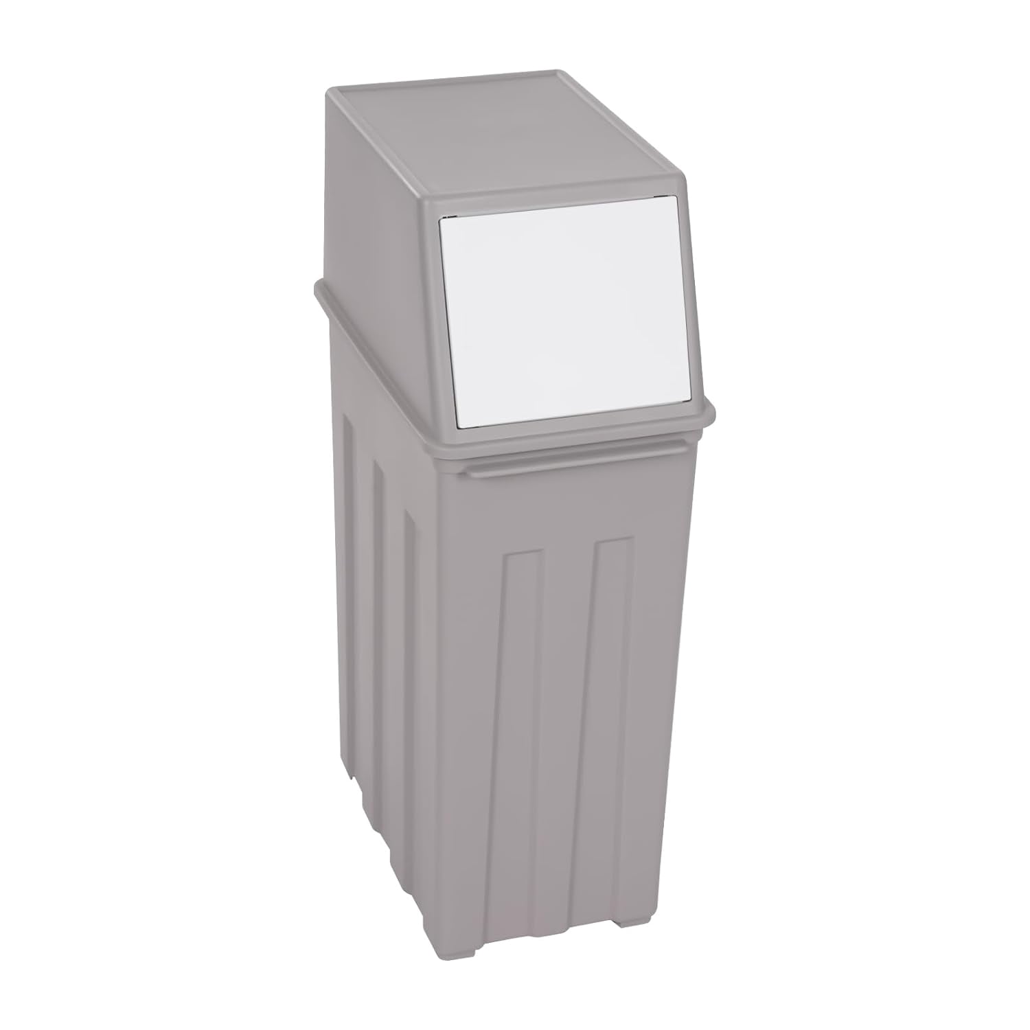 8 Gallon Trash Can,Large Capacity Slim Trash Can with Hinged Flap Cover ...