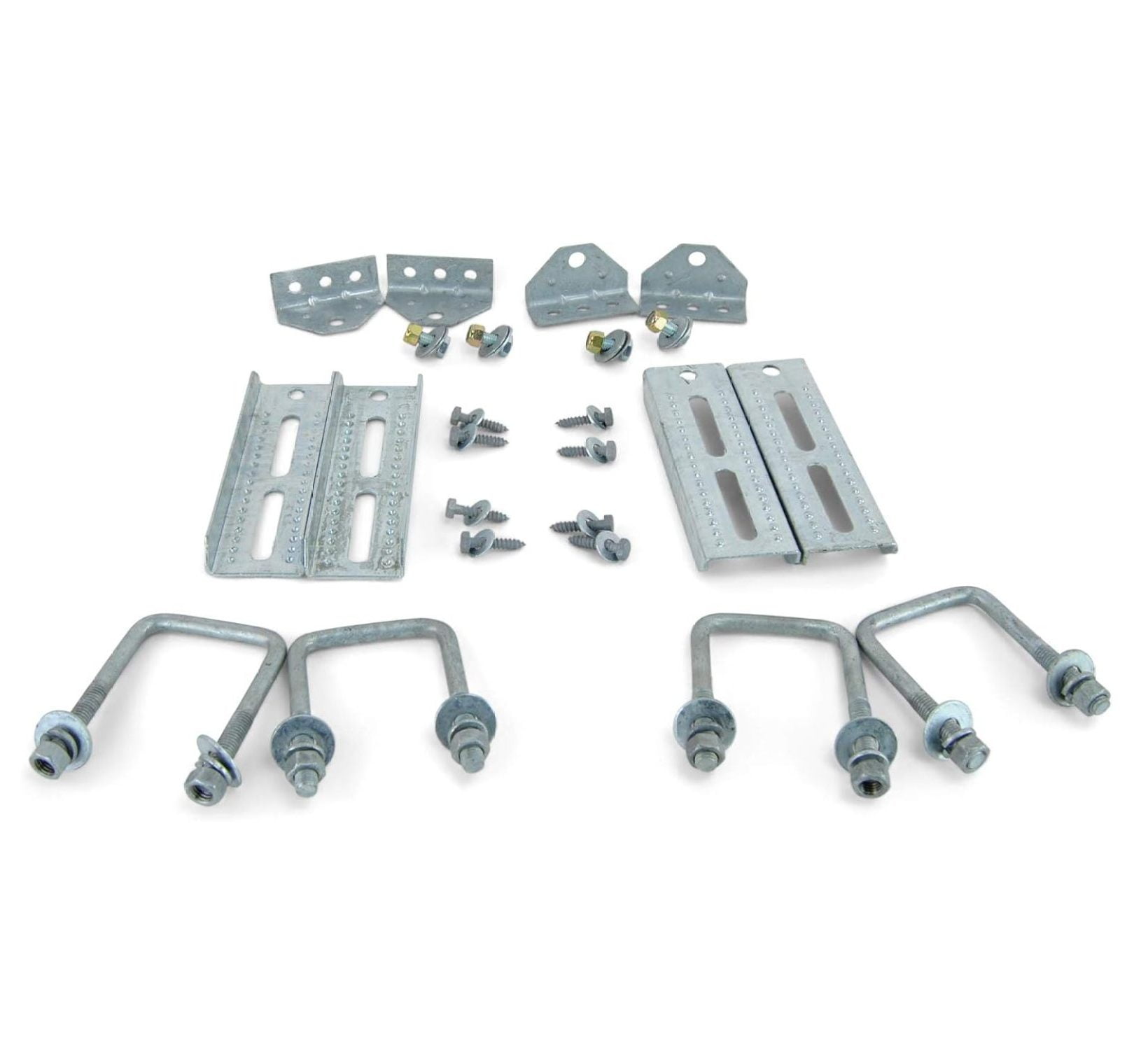 8" Galvanized Boat Trailer Bunk Bracket Kit - 3x3 Crossmember - Swivel ...