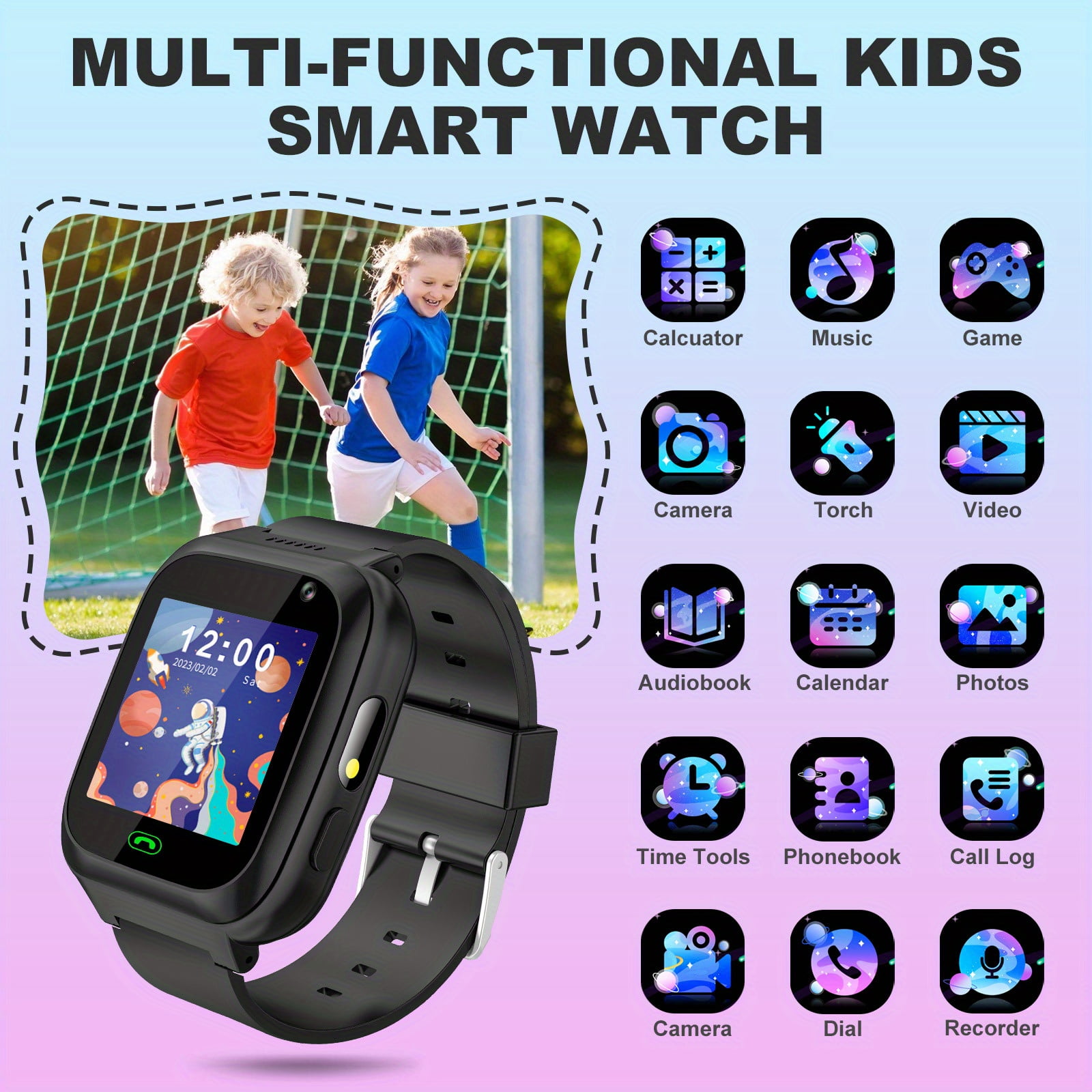 8 Games Smartwatch for Kids - Call/Video Calling & Story Feature ...