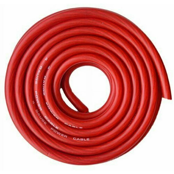 8 Gauge 250 Feet RED Power Primary Ground Wire Copper Mix Flexible ...