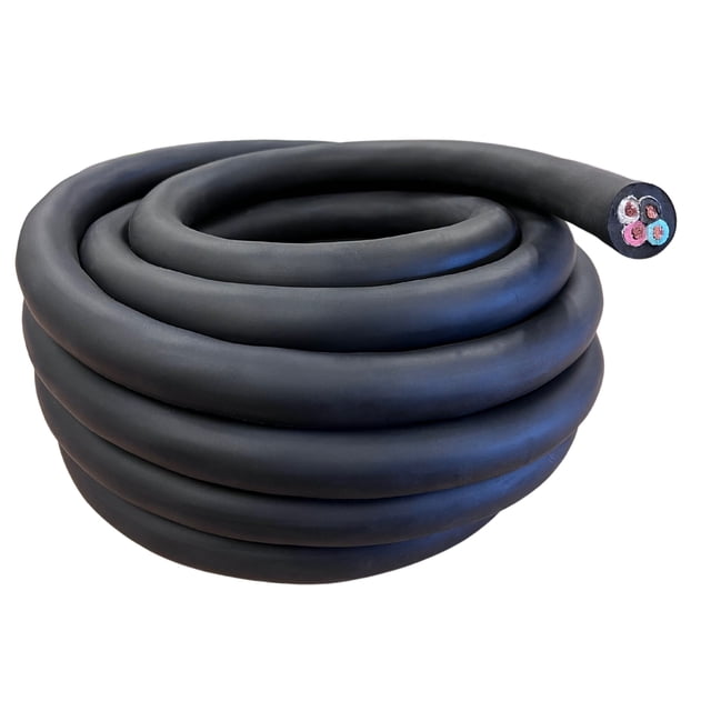 8 Gauge 4 Conductor 50 Feet Black SOOW Cable - Walmart.com