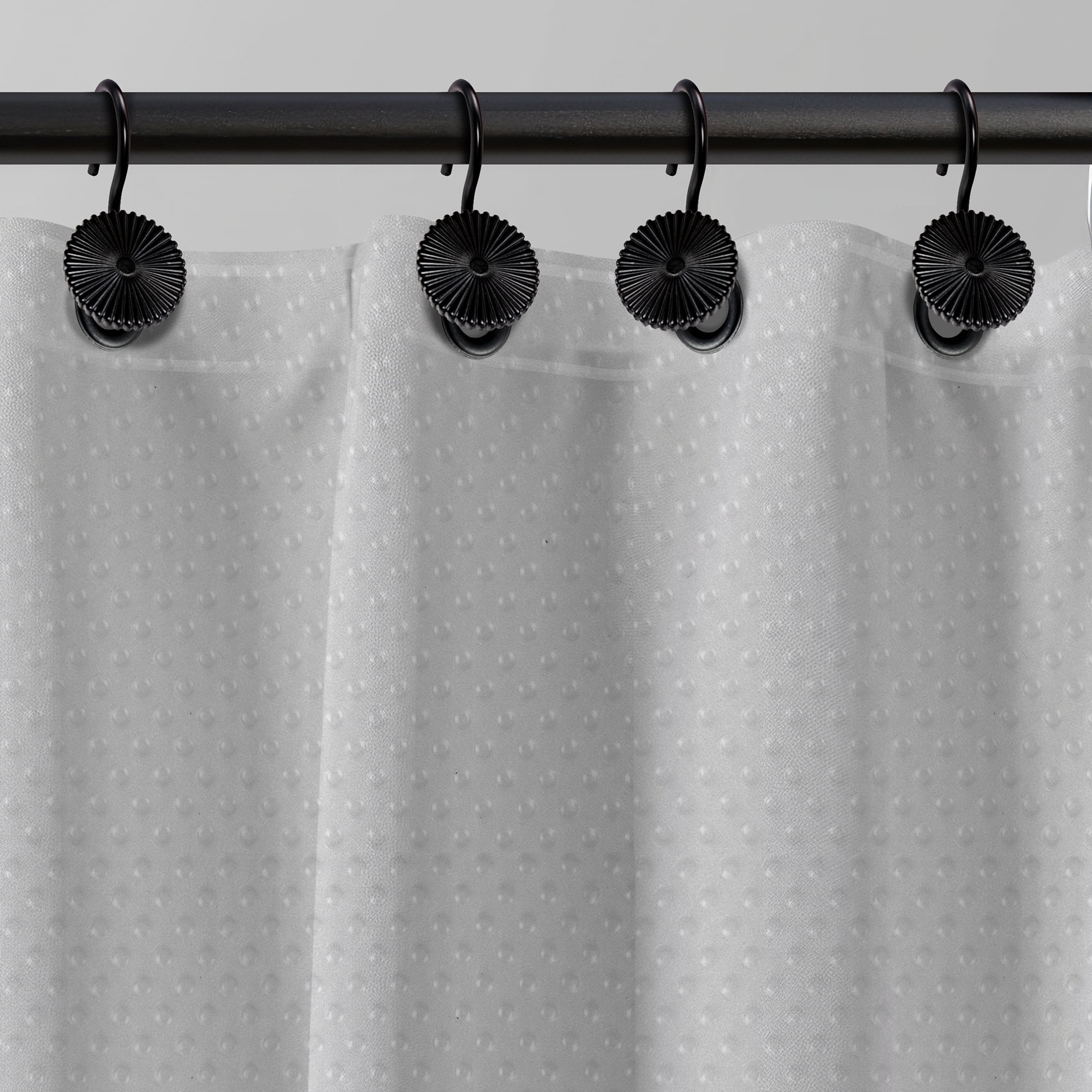Acento 72" x 72" Clear PEVA Shower Curtain Liner with Metal Grommets ...