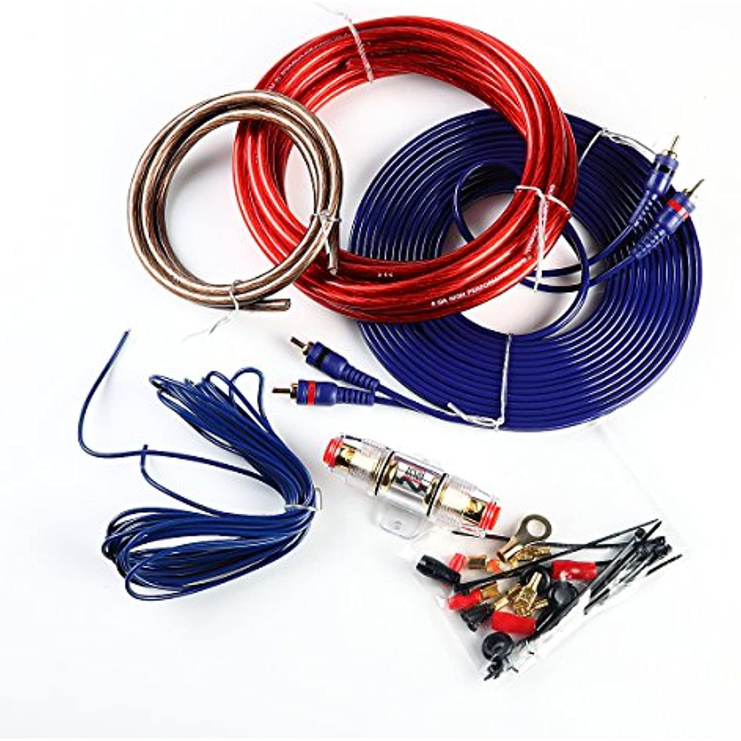 8 Gauge Amp Kit Amplifier Install Wiring Complete 8 Ga Installation ...