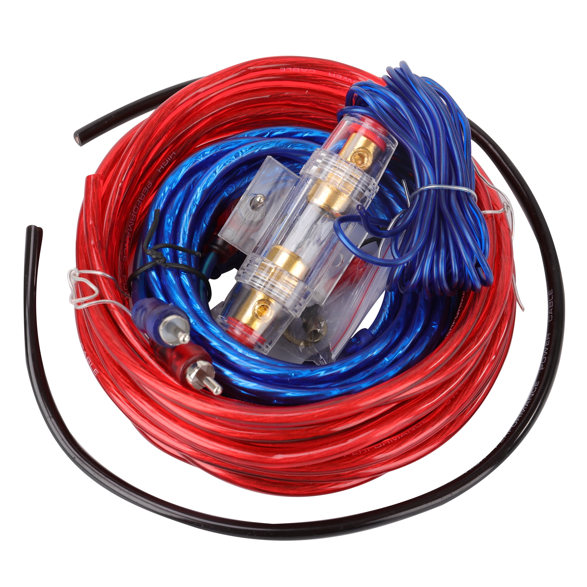 8 Gauge Car Stereo Wiring Kit – 1500W Amp & RCA Subwoofer - Walmart.com