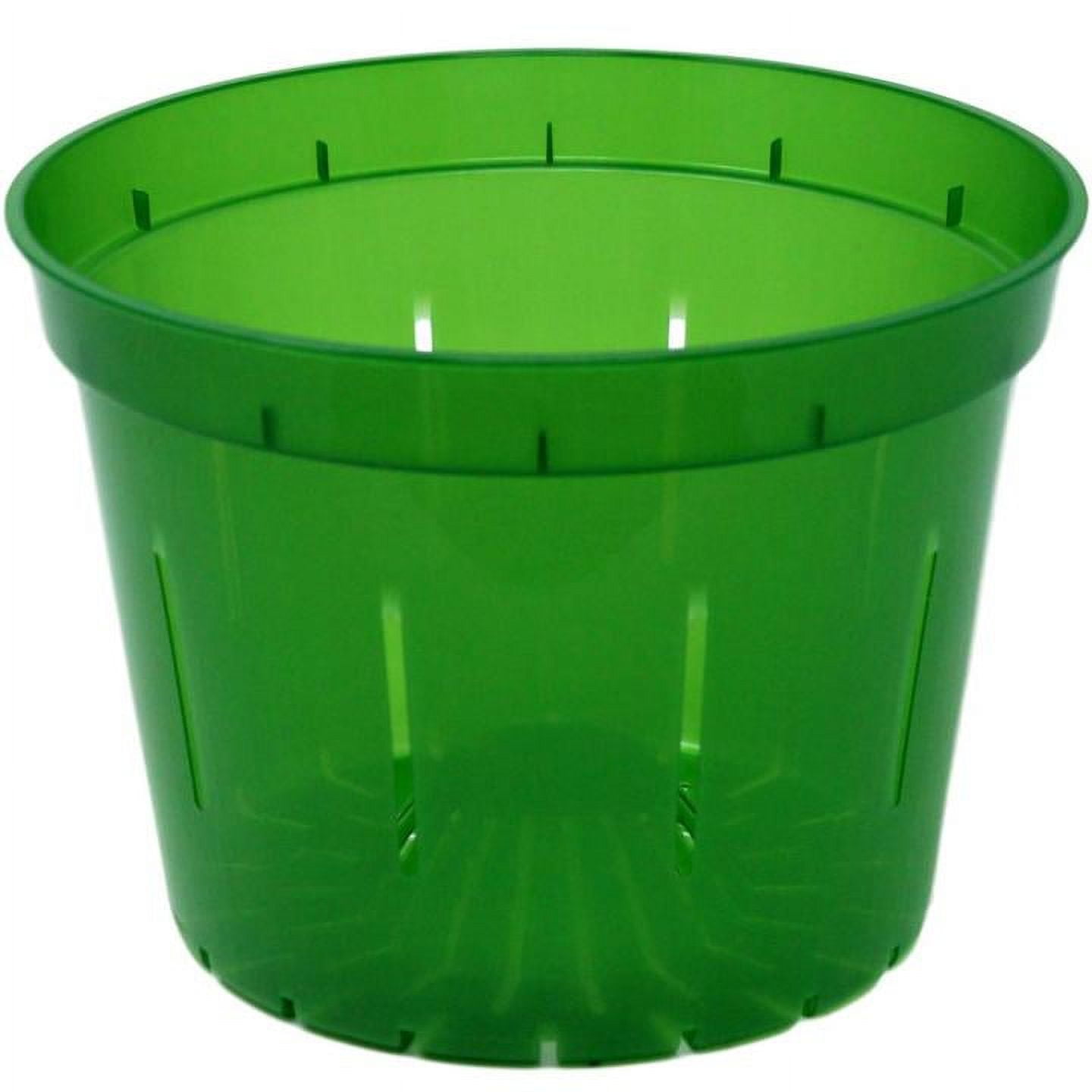 8" Green Emerald Slotted Orchid Pot (6 Pack) by rePotme - Walmart.com