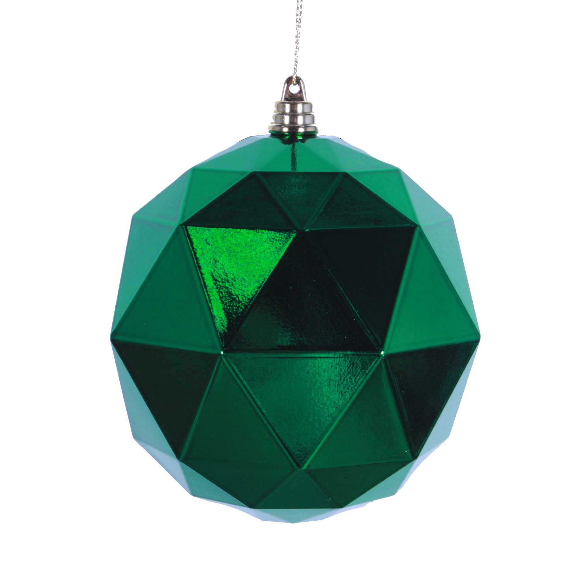 8" Green Shiny Geometric Ball - Walmart.com