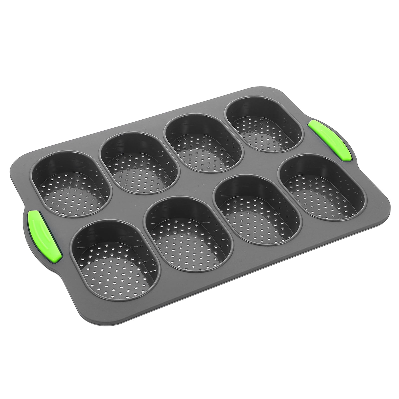 8 Grid Bread Mold Reusable Silicone Mini Loaf Pans Tray Baking Tools ...