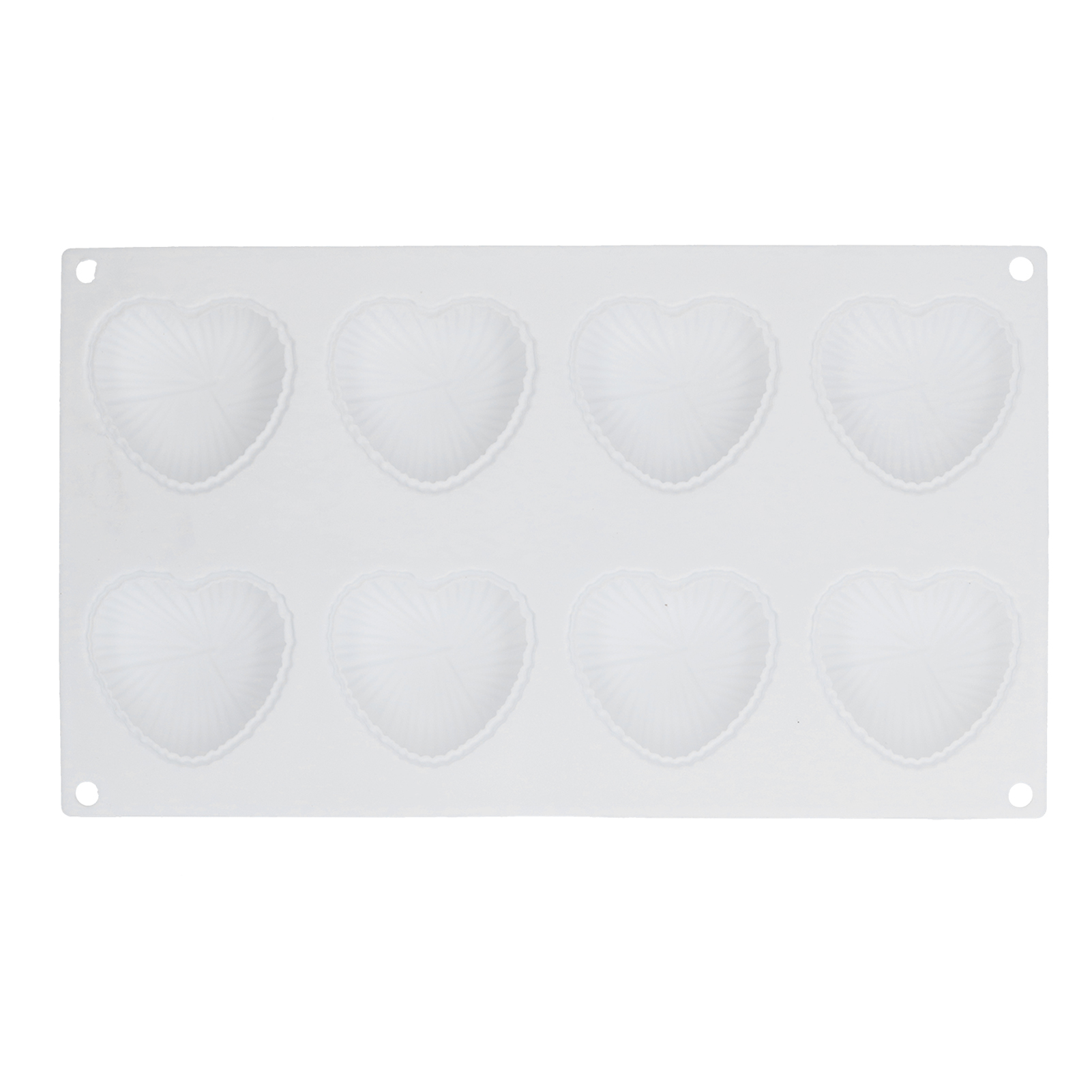 8‑Grid Heart‑Shaped Mold Silicone Mousse Cake Mold Baking Tool for ...
