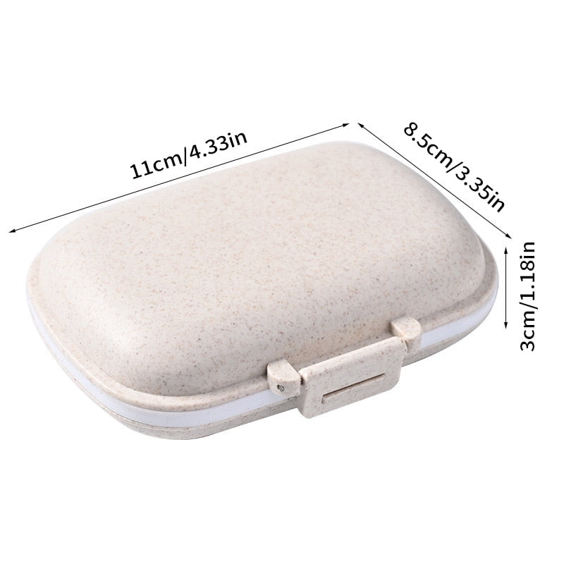 8 Grids Organizer Container For Tablets Travel Pill Box With Seal Ring ...
