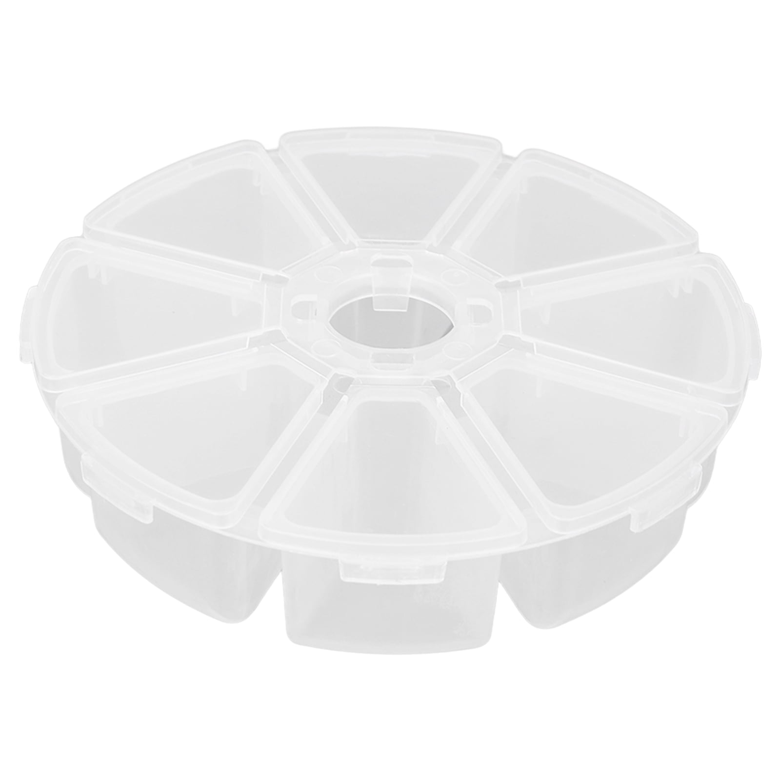 8 Grids Round Clear Plastic - Walmart.com
